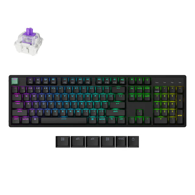 Keychron K10 HE Wireless Black Gateron Double-Rail Magnetic Nebula Mag