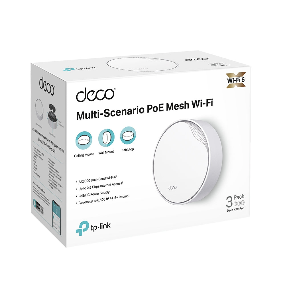 TP-Link Deco X50-PoE Archer AX55 Pro, AX3000 Multi-Gigabit Wi-Fi 6 Rou